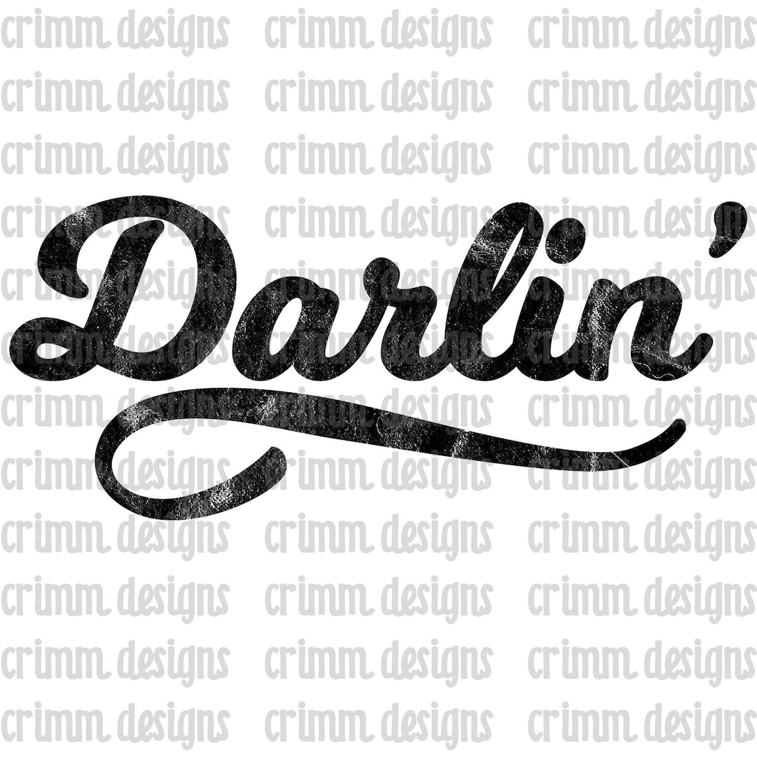Retro Darlin' Sublimation Design Download - Etsy