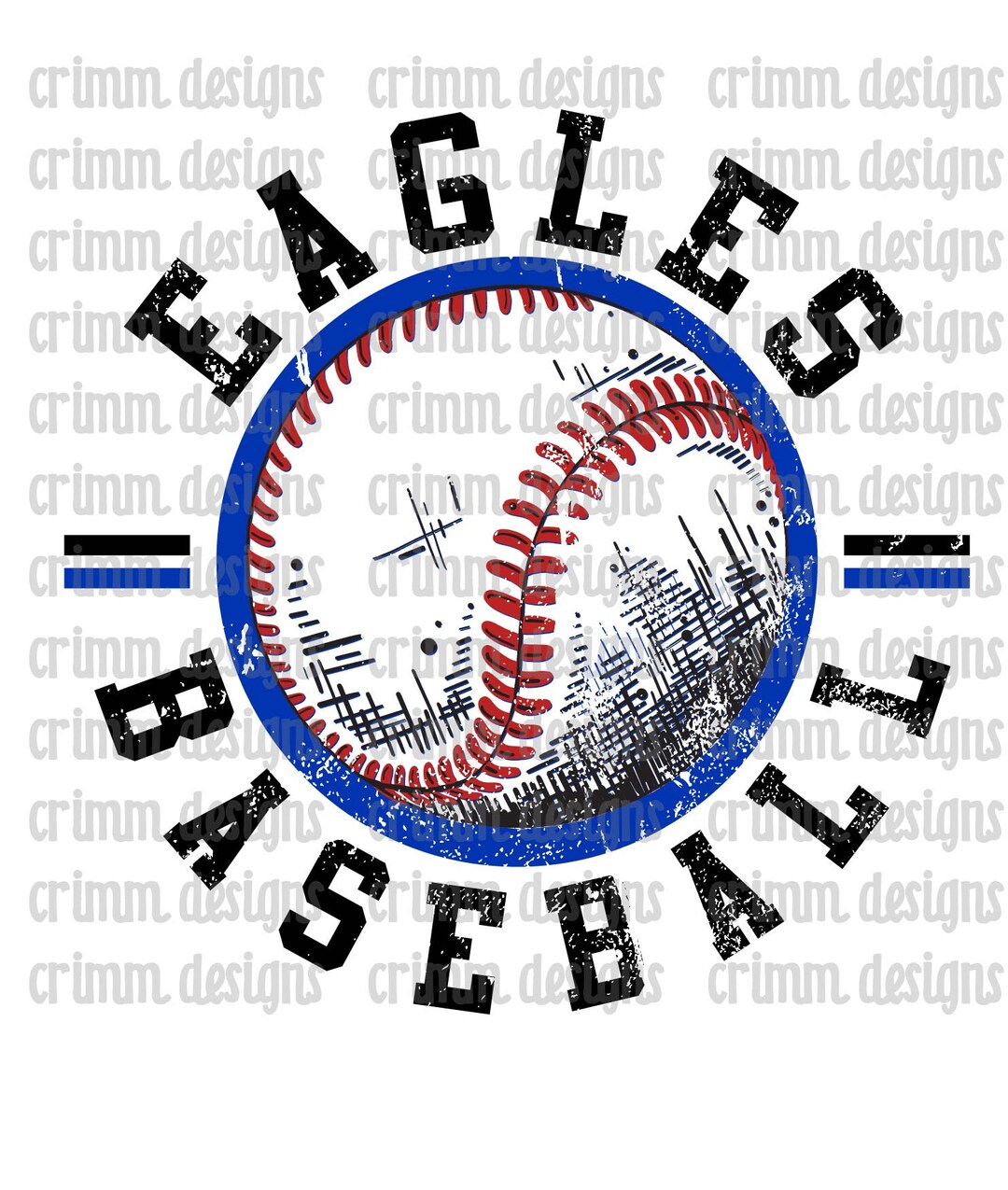 Retro Eagles Royal Blue Baseball Sublimation Design Download - Etsy