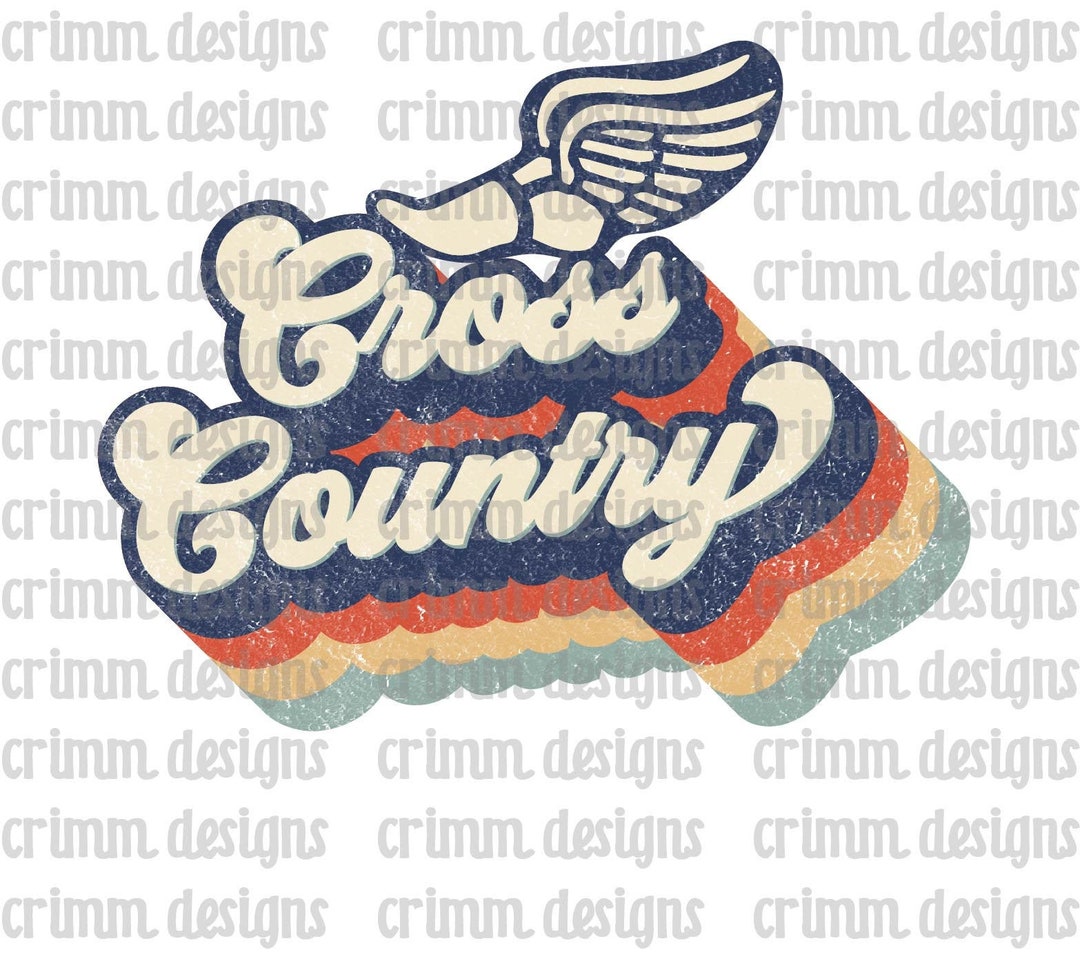 Retro Cross Country Sublimation Design Download - Etsy
