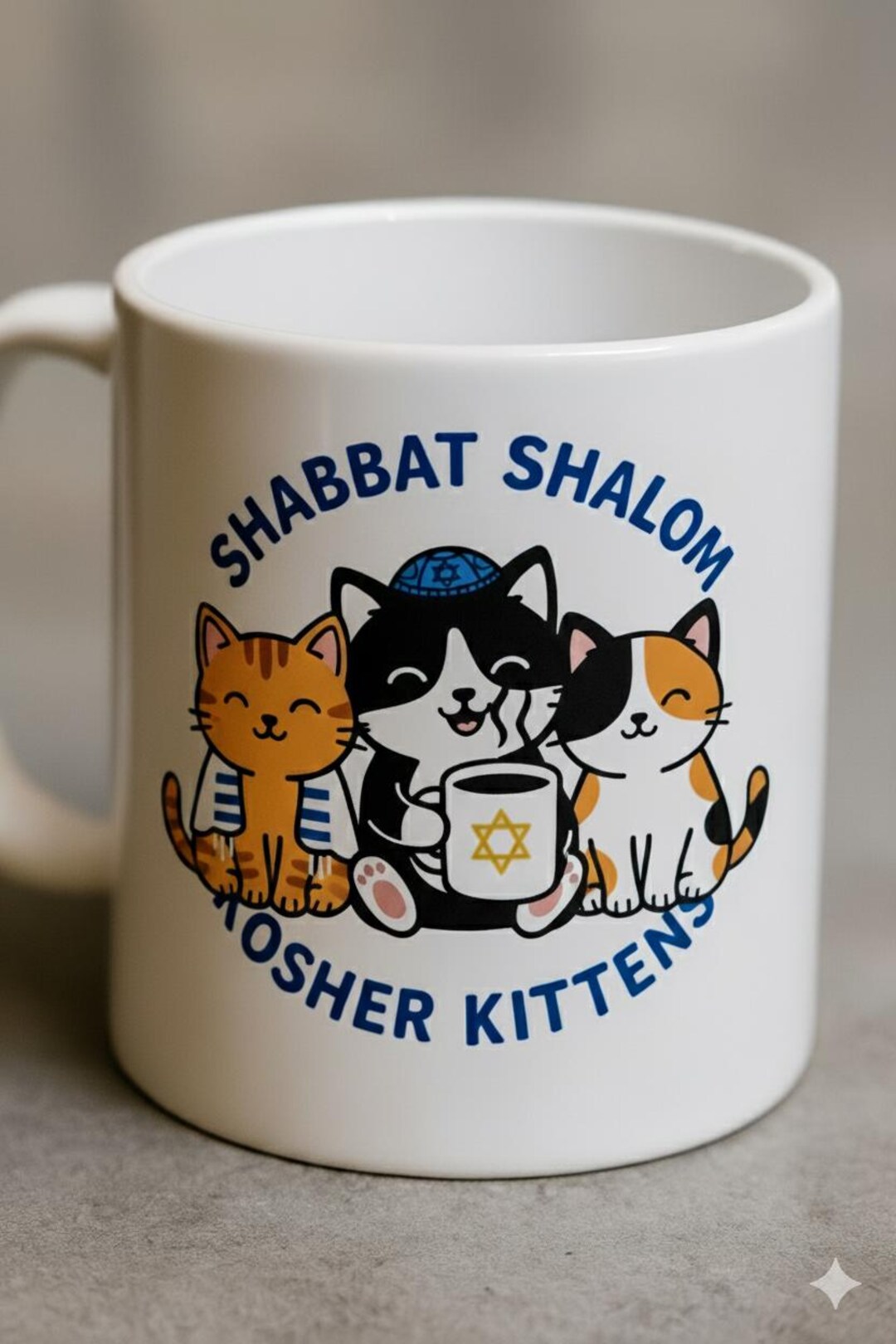 Rosh Hashana Cat Mug – Sweet Jewish New Year Gift With Honey ...