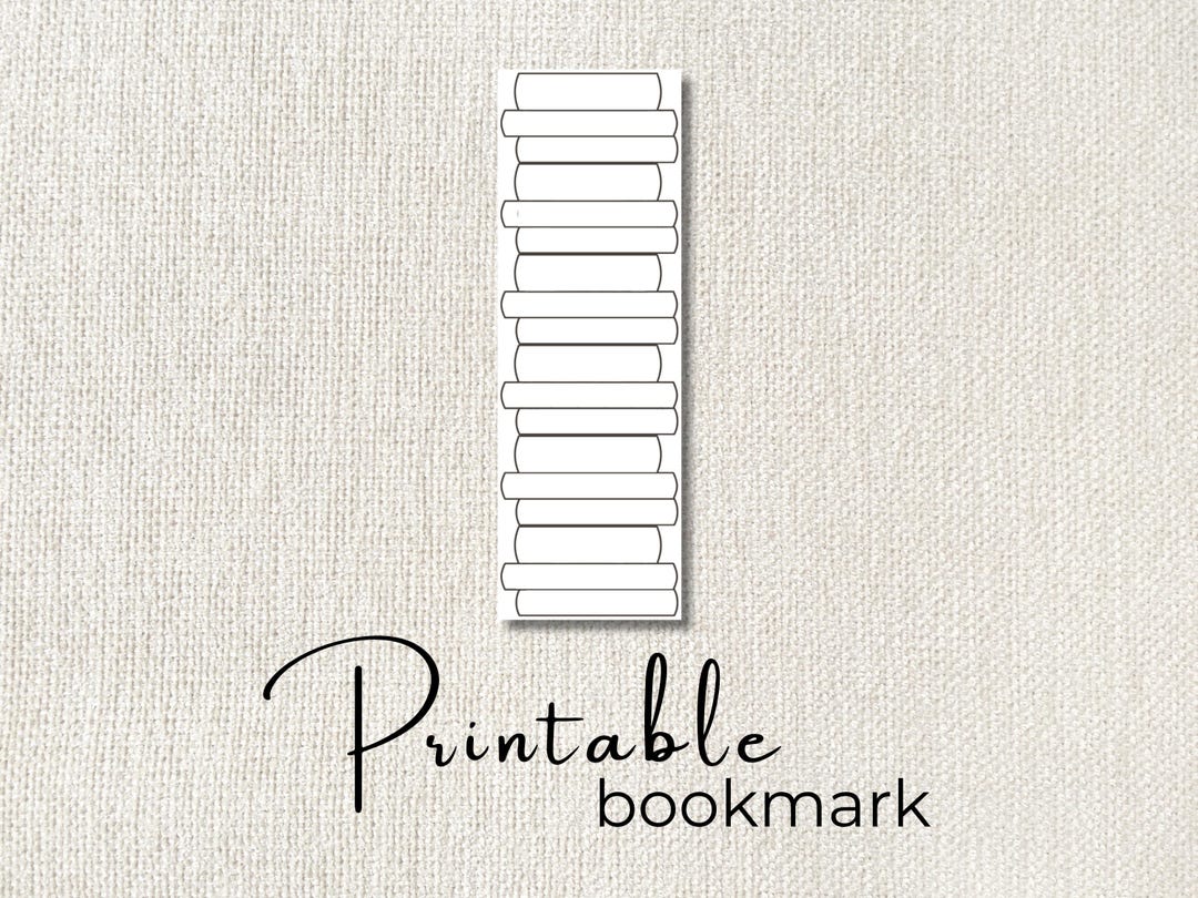 Coloring Bookshelf Bookmark: Reading Tracker, DIY Gift (digital ...
