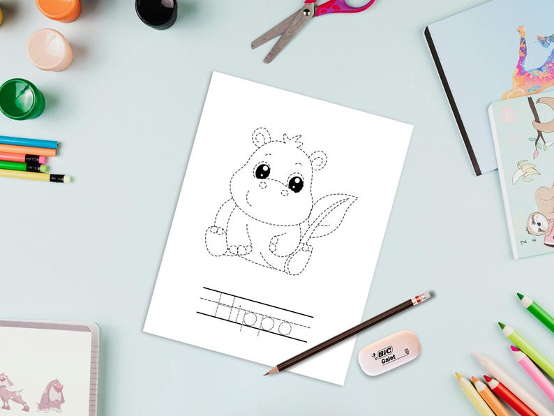 Tracing Pages Worksheets Word Trace - Etsy Canada