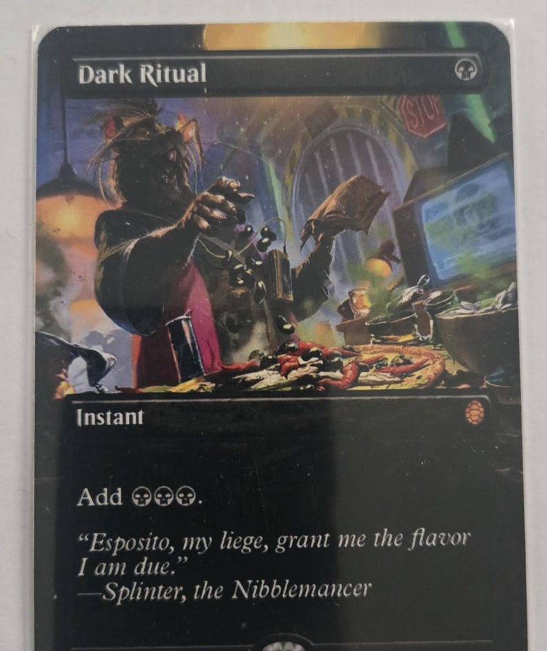TMNT MTG Dark Ritual Master Splinter Proxy - Etsy