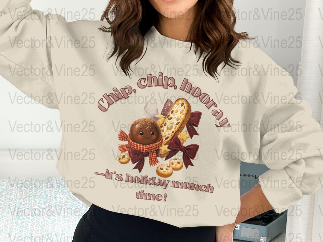 Holiday Munch Time PNG, Cookie Chocolate Ball Design (digital Download ...