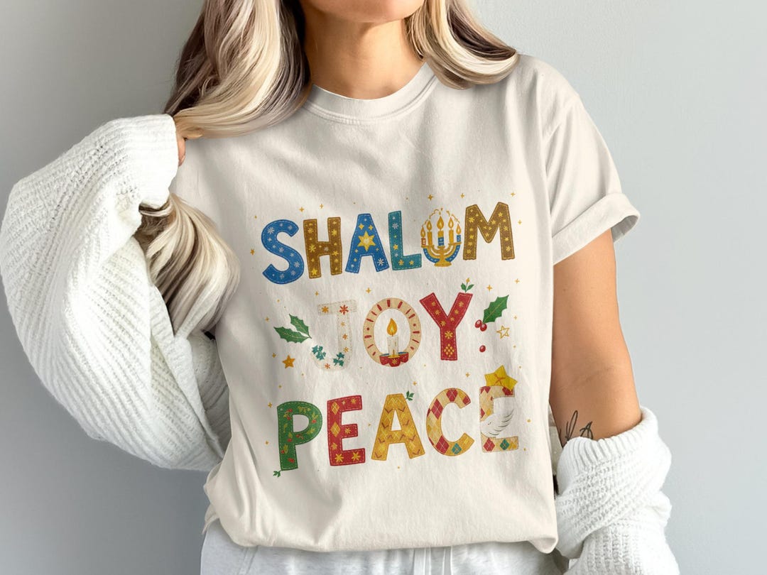 Shalom Joy Peace PNG: Hanukkah Christmas Sublimation (digital Download ...