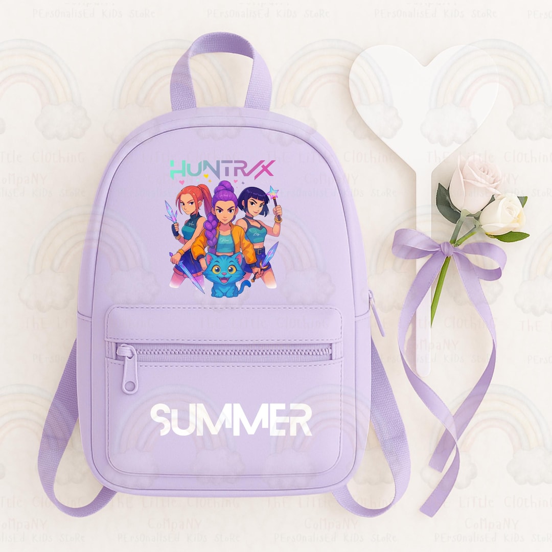 K Pop Demon Hunter Huntrix Back Pack Personalised Variety of Colours - Etsy