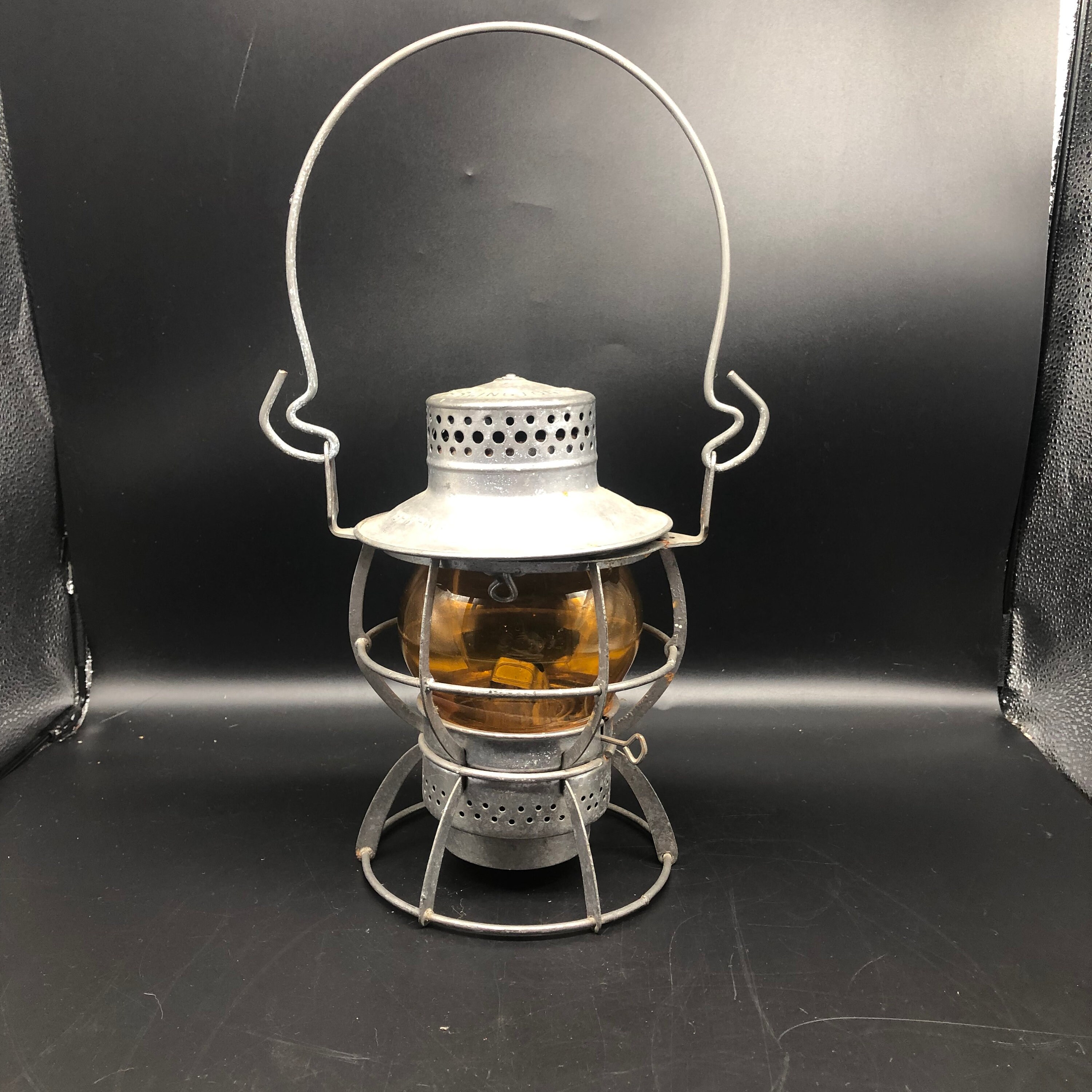 VTG Rail Road Orange Caution Oil Lamp, Dressel Arlington N.J. Penn ...