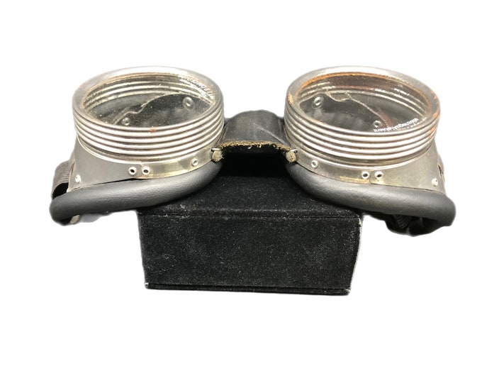 Vintage French SNCF Steam Locomotive Train Driver Goggles / 1930s ...