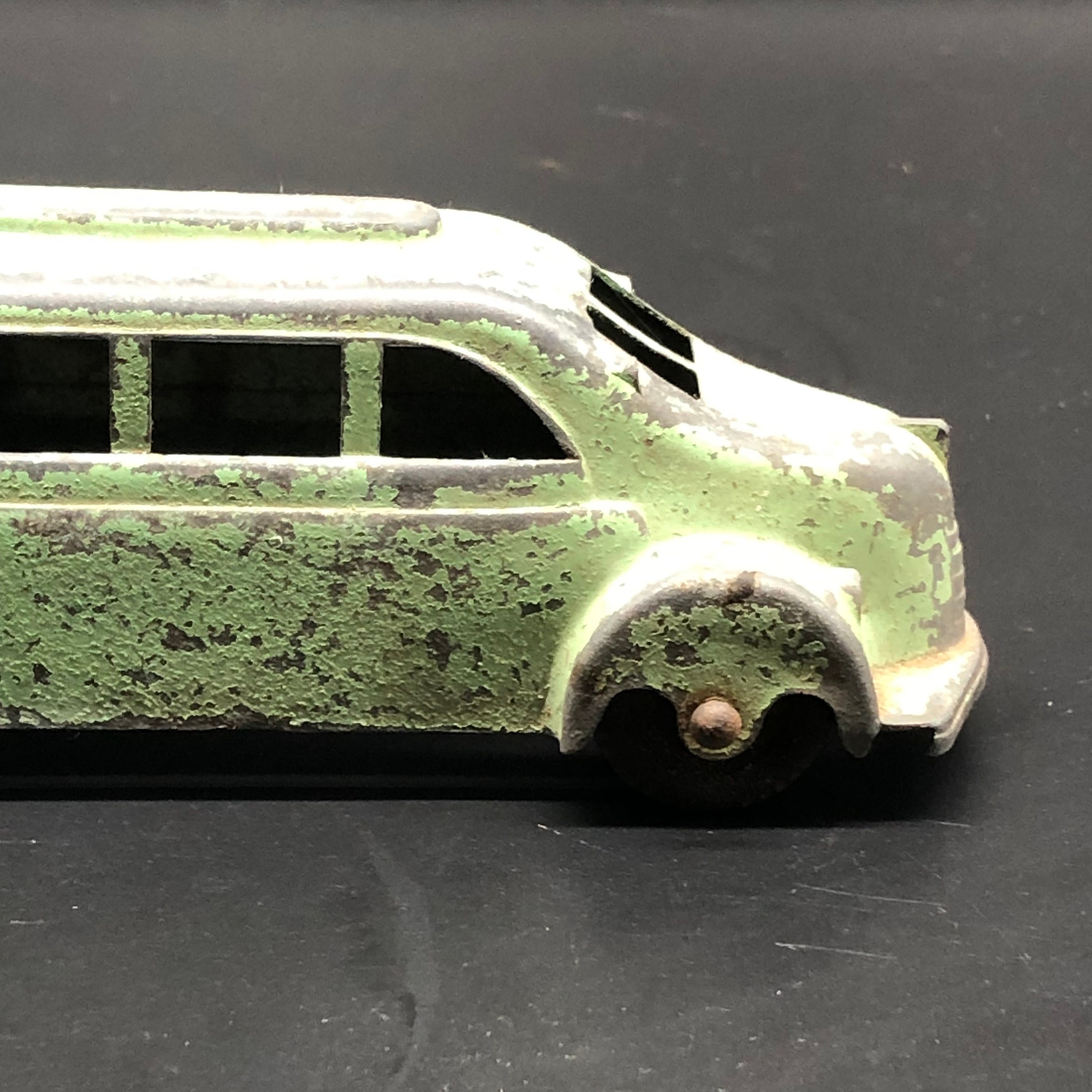 Vintage Metal Masters Green Bus Toy, Childs Toy, Die Cast Bus, 1930 ...
