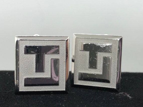 Vintage Ted Lapidus Sterling Silver Mens Cuff Linksclassic - Etsy
