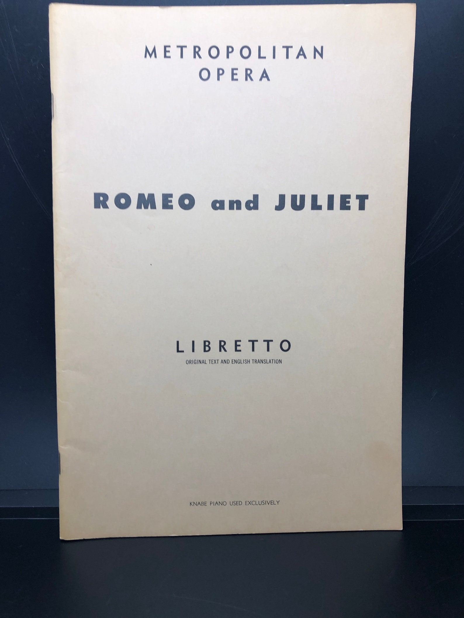 Lot of 5 Metropolitan Opera Libretto 1950-60 theatre NY. | Etsy