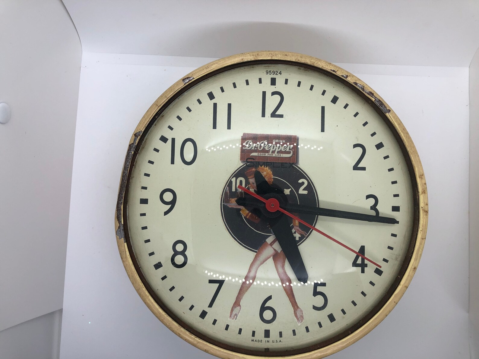 Vintage Simplex Dr. Pepper wall clock from the 1950s. | Etsy