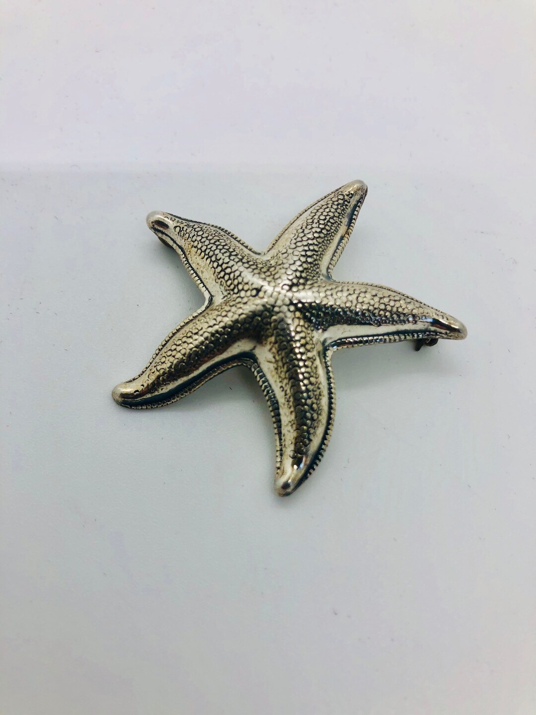 Beau Silver Sea Star Pin/ Starfish Silver Pin/ Beach/summer/ Ocean/sea ...
