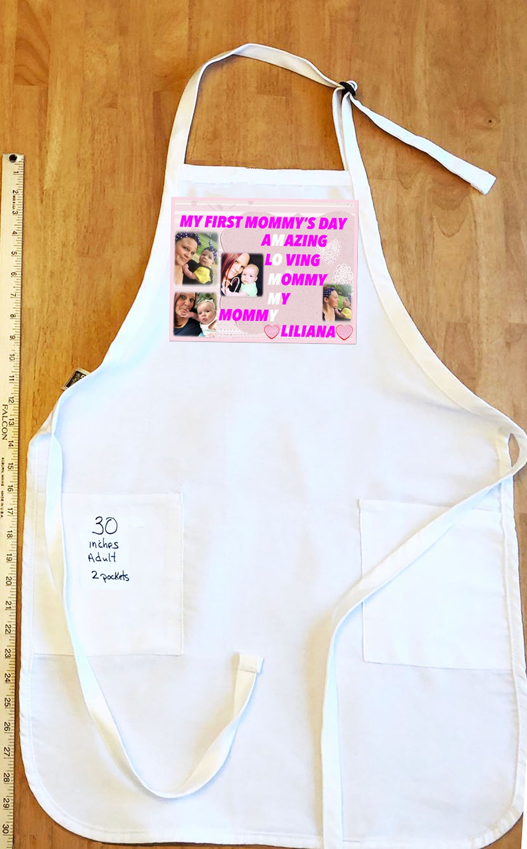 Photo Apron One 8 in X 10.5 in Photo Collage With up to 8 Photos Great ...