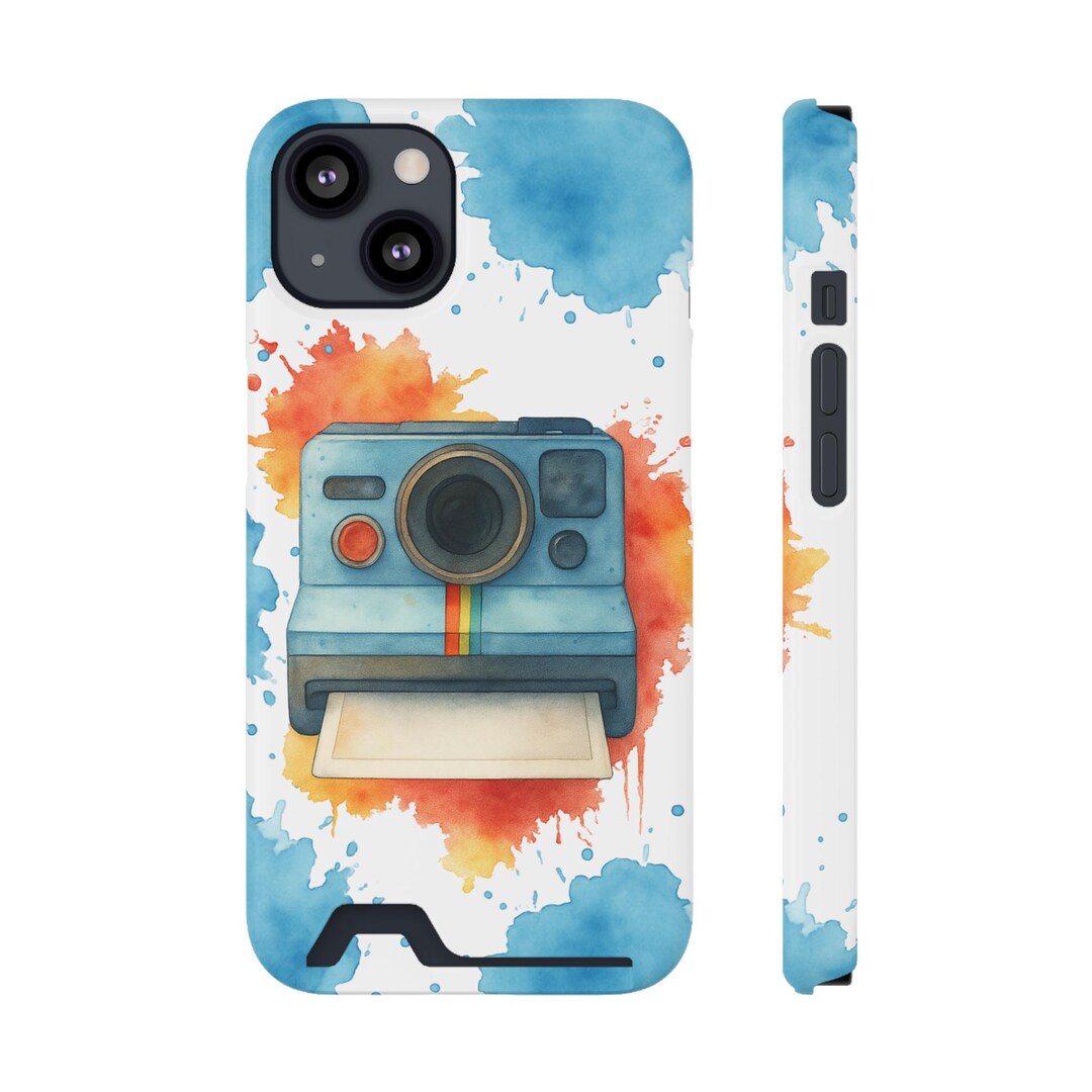 Polaroid Watercolor Retro Vintage Style, Wallet Case, iPhone ...