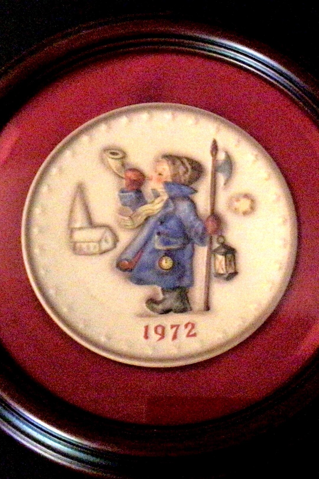 Goebel MJ Hummel 1972 Christmas Plate, Framed Bas Relief - Etsy