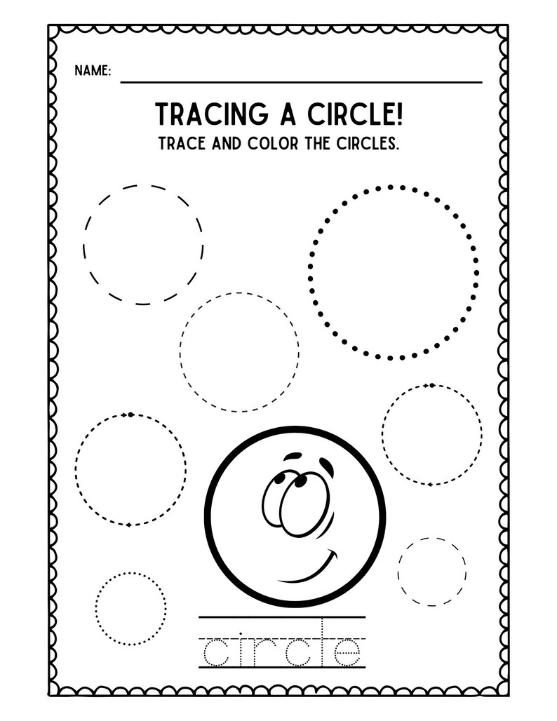 Shape Worksheet Packet: Preschool & Kindergarten Activity (printable ...