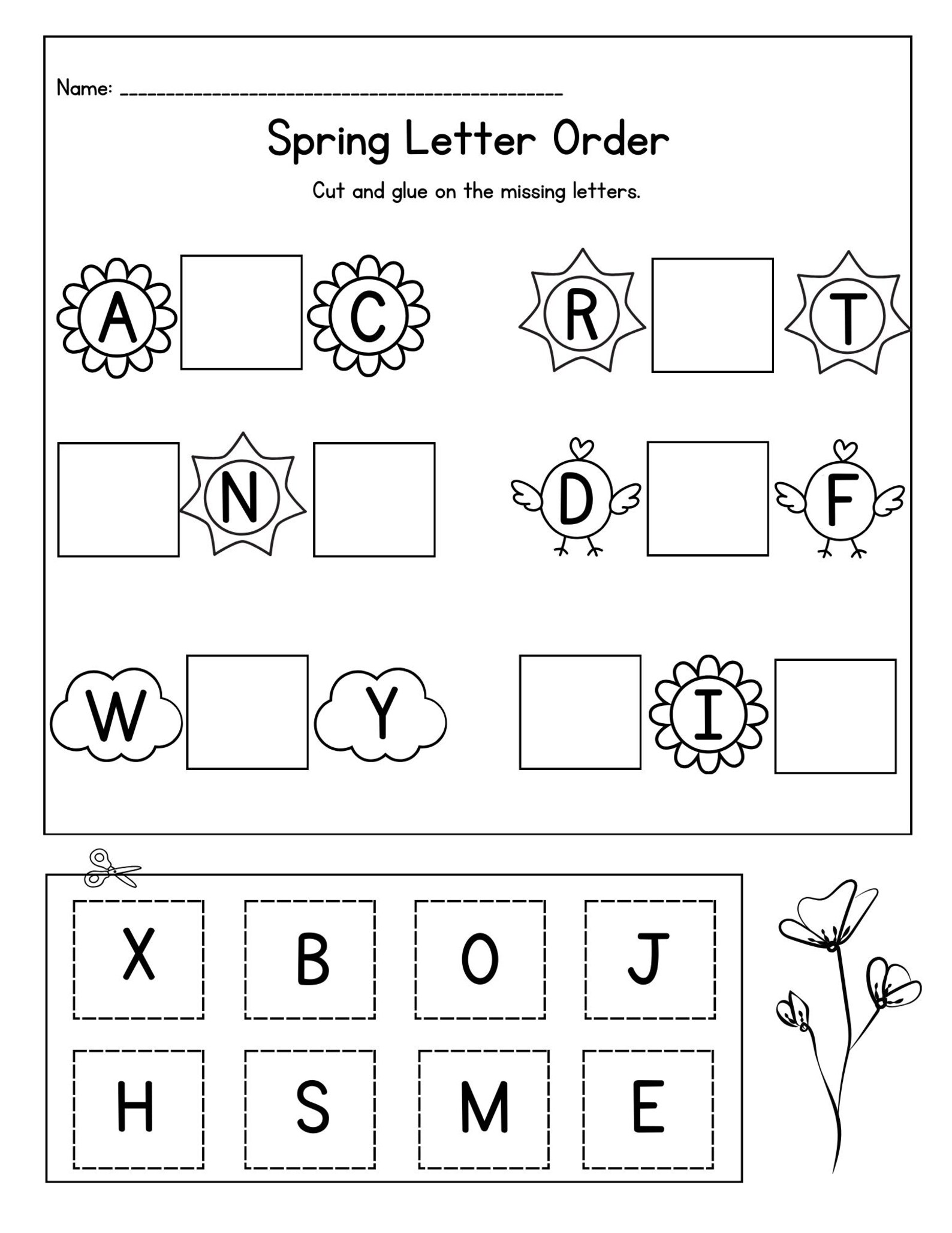 Spring Activity Worksheet Bundle: Preschool & Kindergarten (70 Pages ...