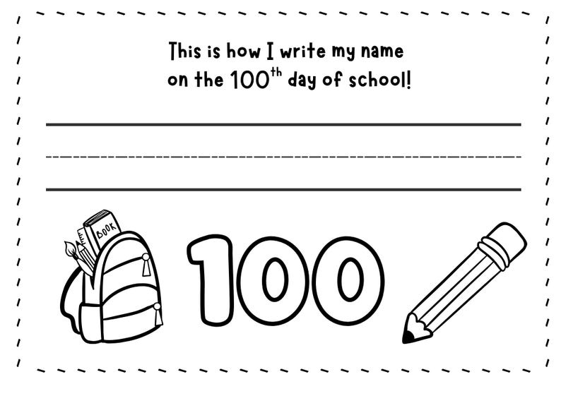 100 Days of School Activity Packet - 100th Day Activities - Coloring ...