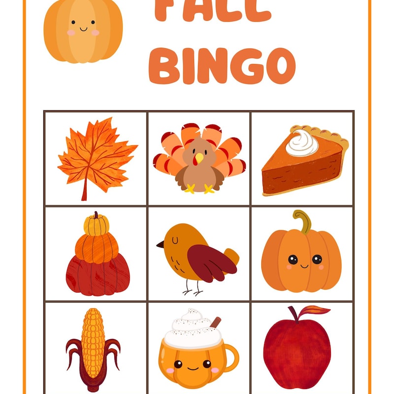 Thanksgiving Bingo - Etsy