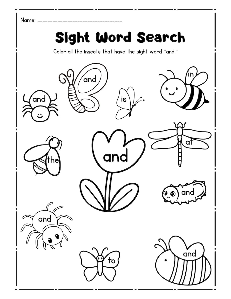 Insects and Bugs Activity Worksheet Packet: Preschool & Kindergarten ...