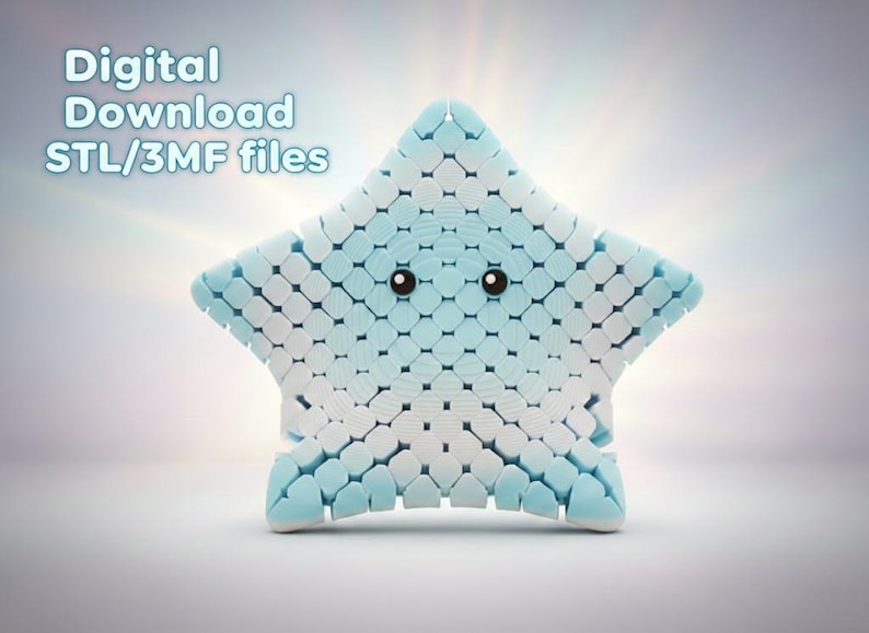 Flexi Starfish STL | Articulated Star Fish Fidget Toy | Cute Ocean ...