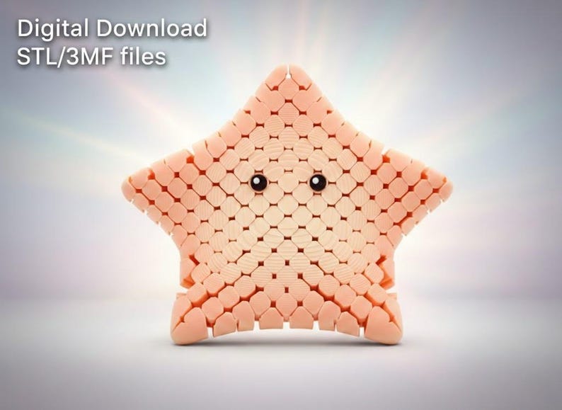 Flexi Starfish STL | Articulated Star Fish Fidget Toy | Cute Ocean ...