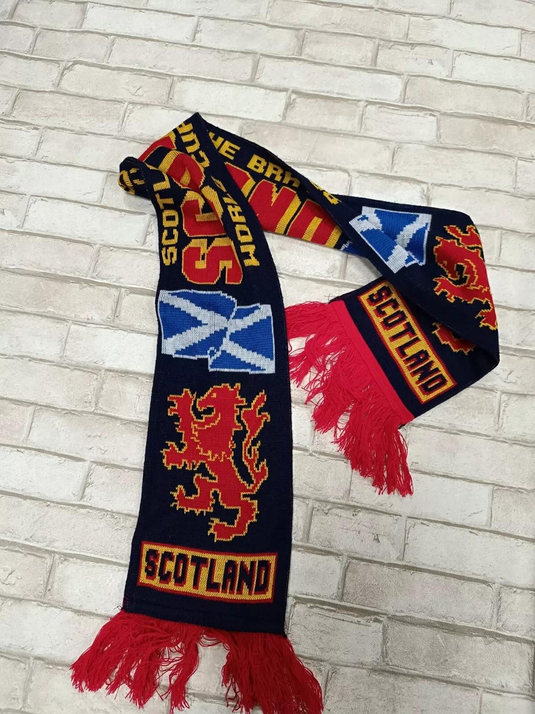 Scotland 1998 World Cup Fan Scarf Knitted One Size - Etsy