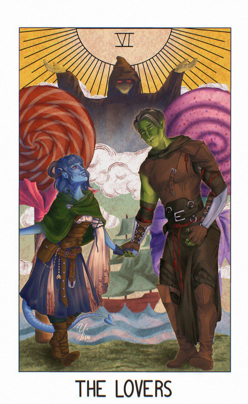 Tarot Card Jester and Fjord From Critical Role Campaign 2 the Mighty ...