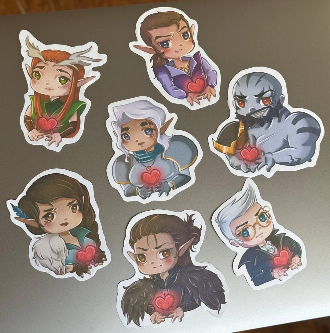 The Legend of Vox Machina Chibi Stickers Pack, Critical Role - Etsy