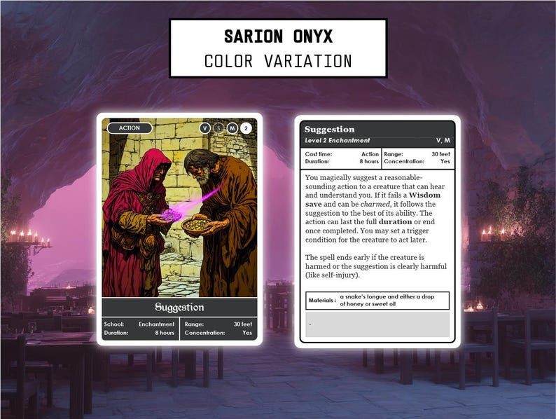 Bard Spell Cards | D&D 5e Physical Cards - Etsy