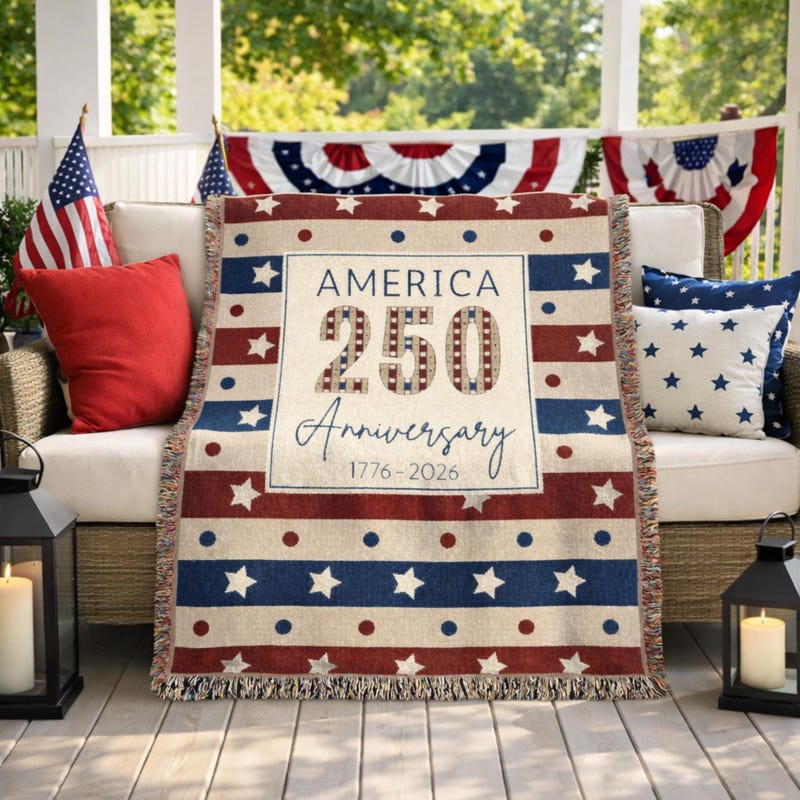 250 Years Blanket - Etsy