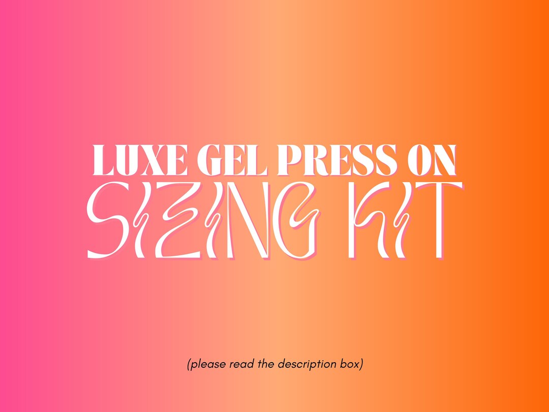 High Five Nail Co - Sizing Kit; Soft Gel Press on Nail Sizing Kit, Nail ...