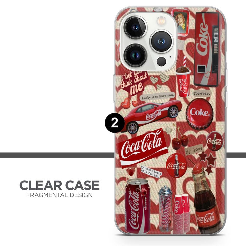 Coca Cola Phone Case Drink Cover for iPhone 17pro, 16, 15, 14, 13, 12 ...