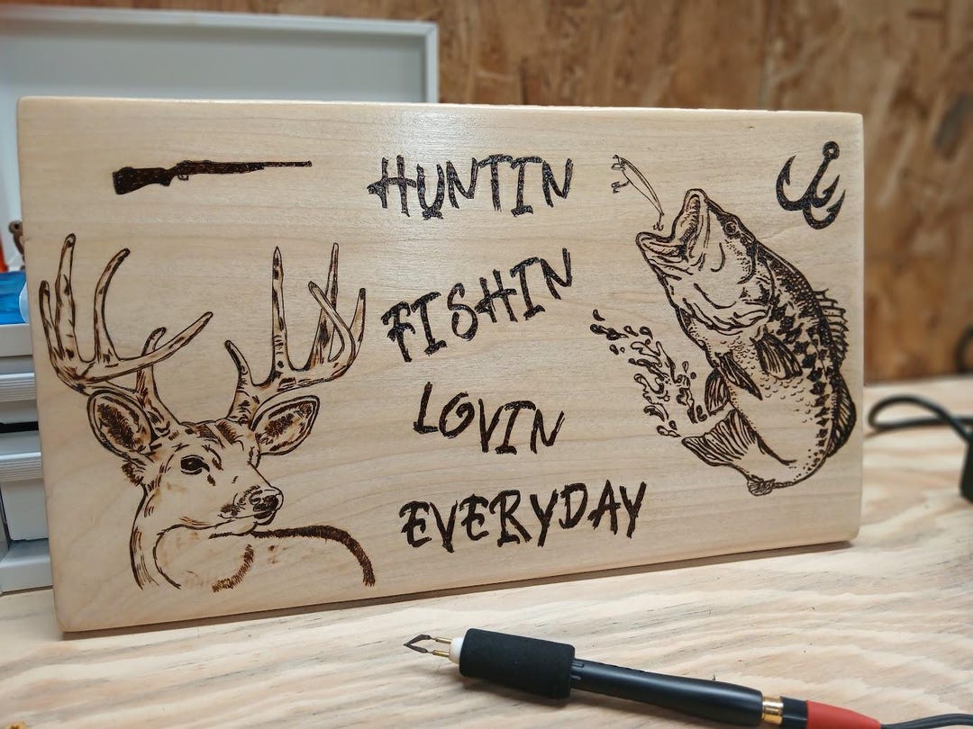 Hunting & Fishing Sign - Etsy