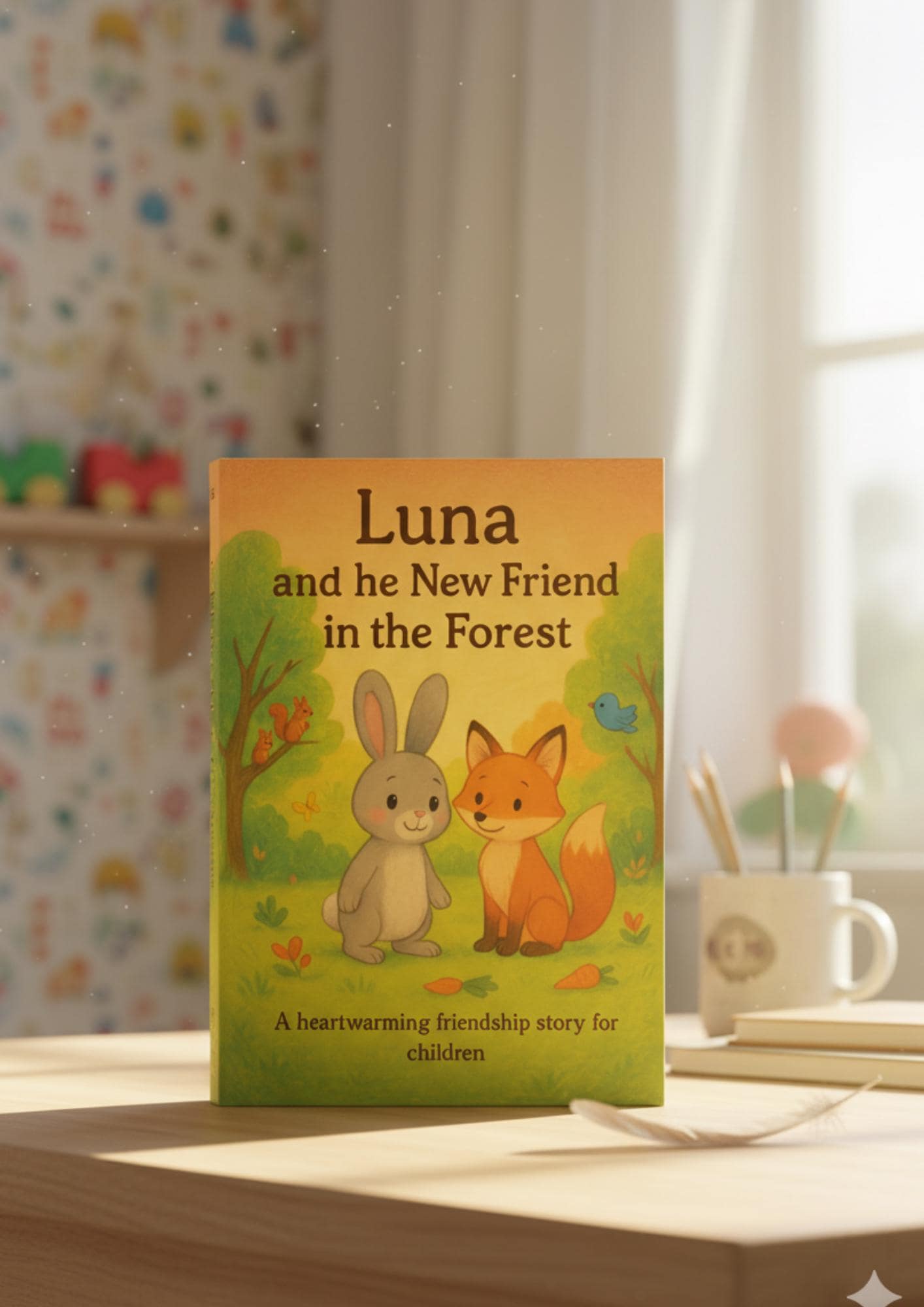 Luna and the New Friend in the Forest. Digital Children’s Storybook - Etsy
