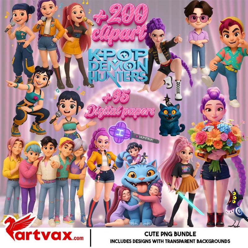 Kpop Demon Hunter Cartoon Animation - Etsy Canada