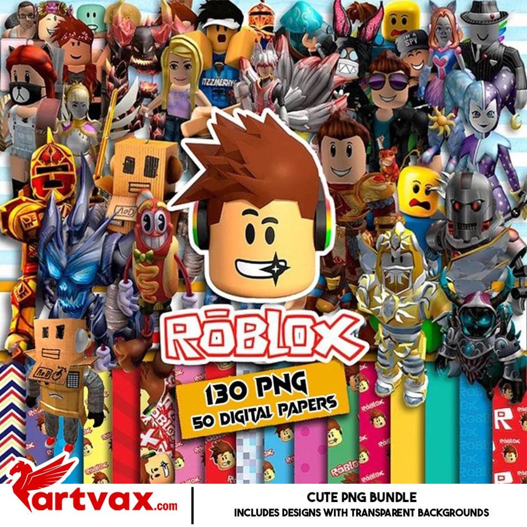 Roblox Clipart Bundle | 3D Characters Pngs (digital Download) - Etsy