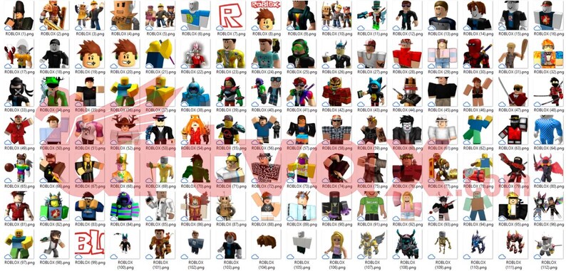 Roblox Clipart Bundle | 3D Characters Pngs (digital Download) - Etsy