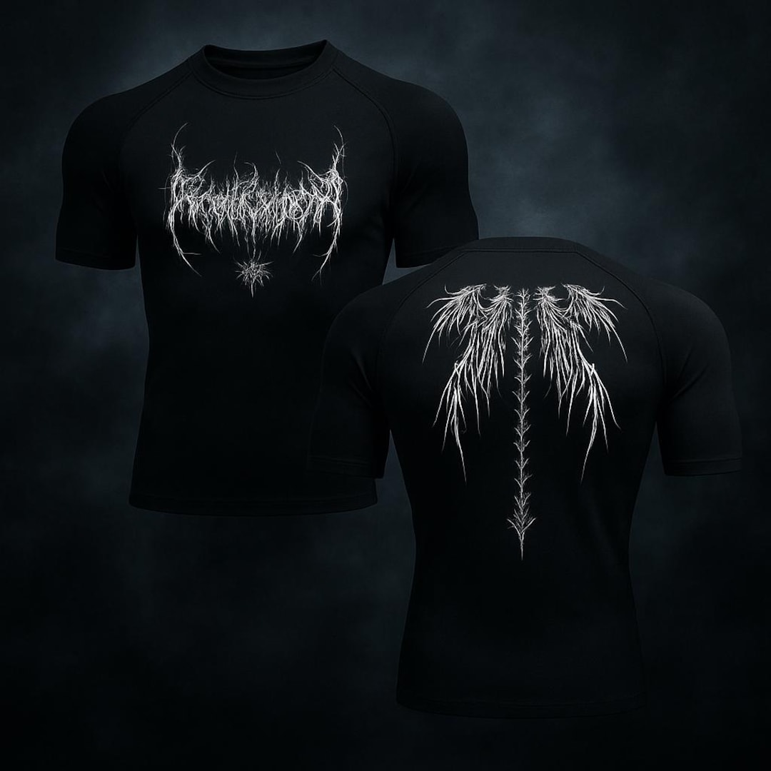 Cyber Goth Compression Tee – Gym Shirt, Anime & Manga Style, Color ...