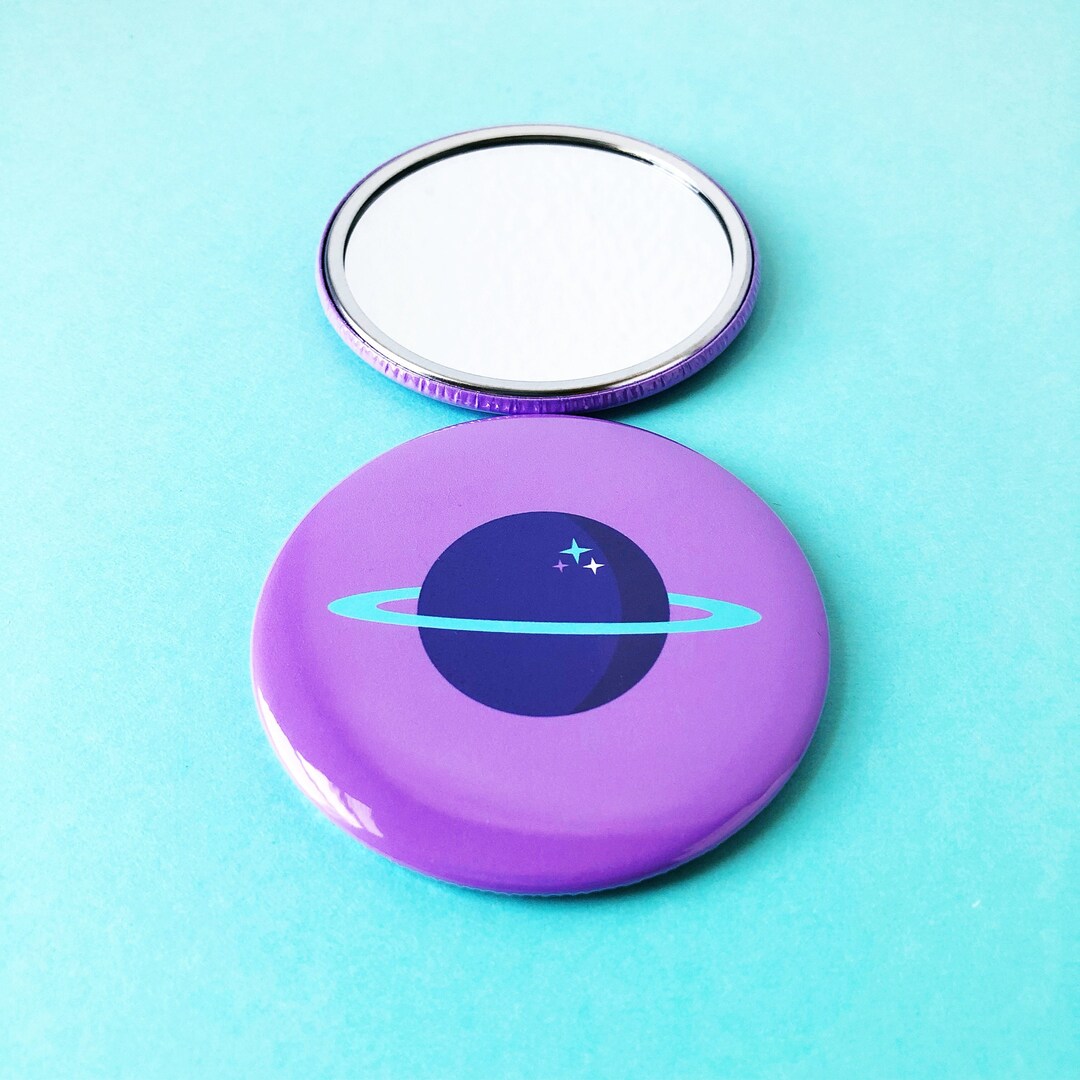 Saturn Mirror space Mirror, Saturn Mirror, Space Gift, Saturn Gift ...