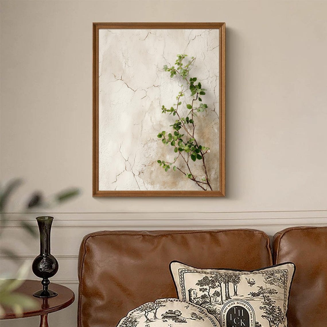 Wabi-sabi Vine Wall Art, Zen Minimalist Printable, Rustic Botanical ...