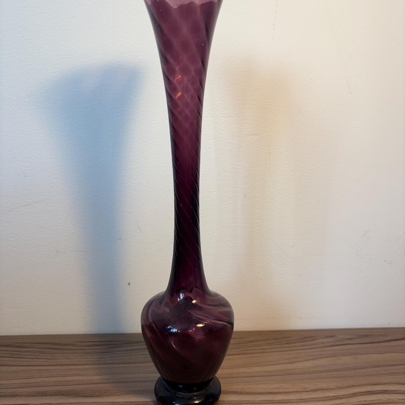 Purple Handkerchief Vase - Etsy UK