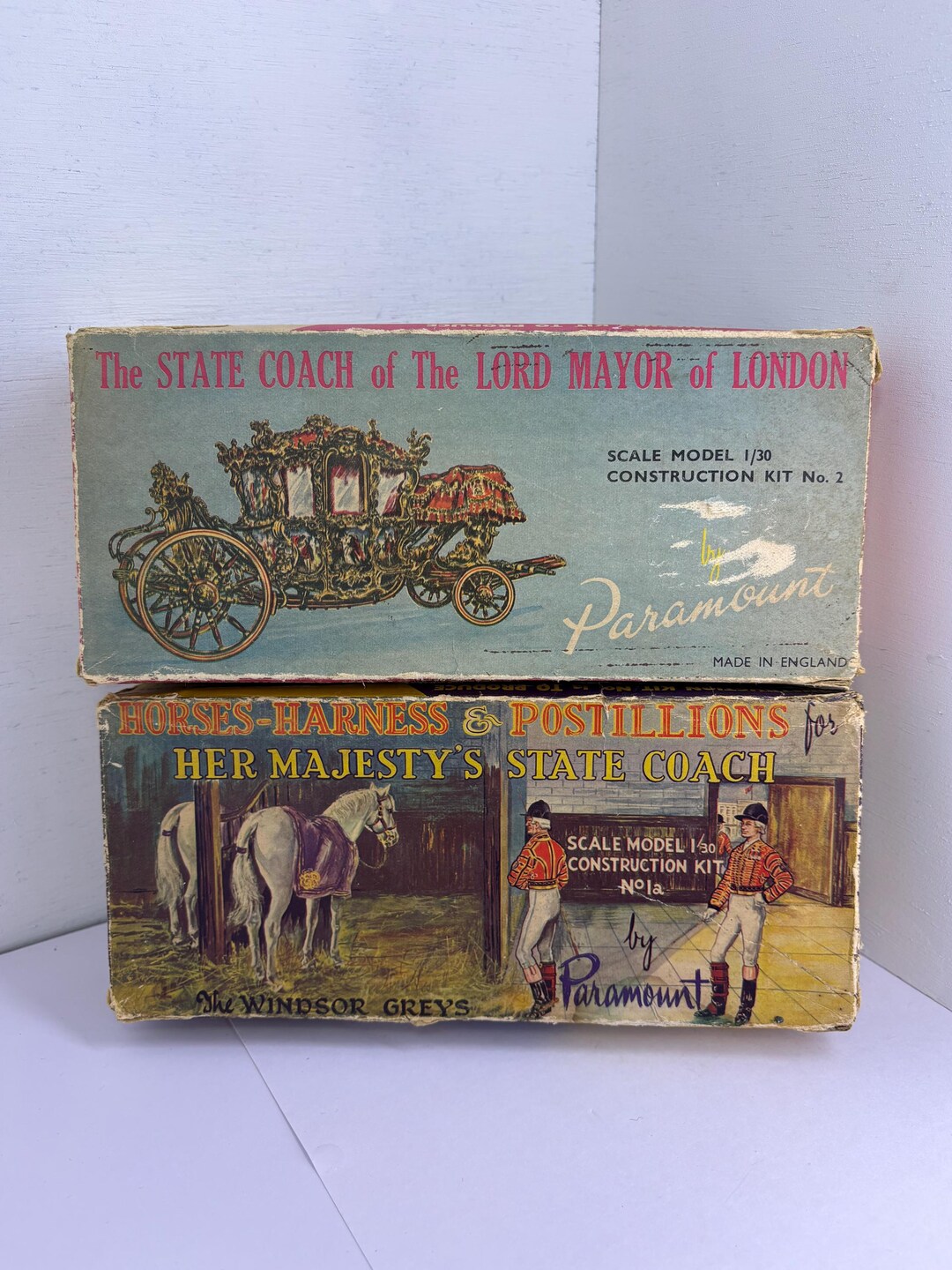 Vintage Paramount Scale Model Toys Construction Kits for a Royal State ...