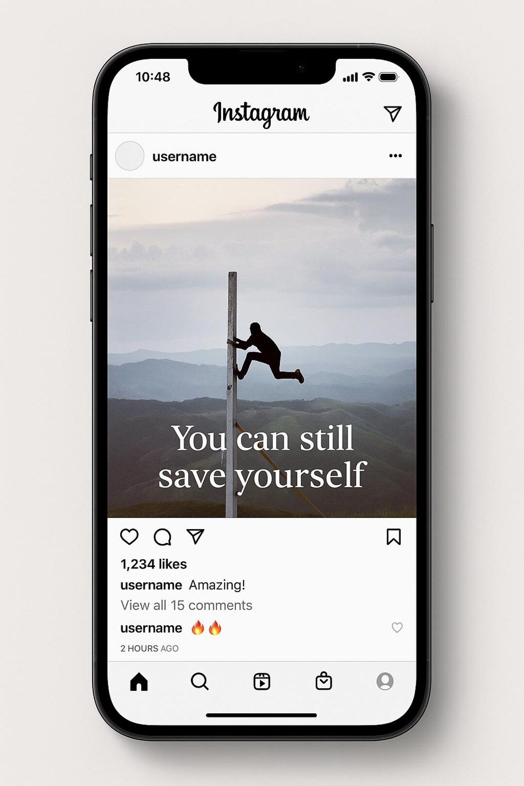Inspirational Social Media Post-you Can Still Save Yourself - Etsy