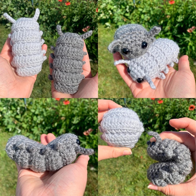 No-sew Isopod Crochet Pattern, Roly Poly Pal. (digital PDF) - Etsy UK