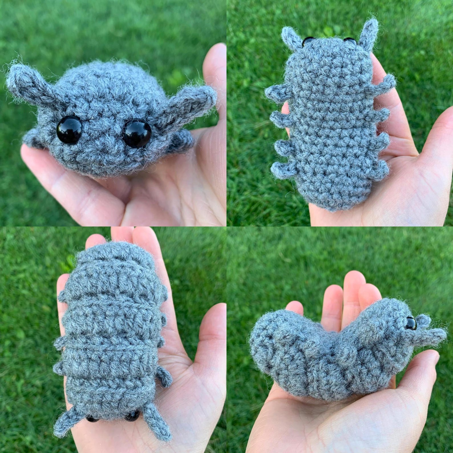 No-sew Isopod Crochet Pattern, Roly Poly Pal. (digital PDF) - Etsy UK