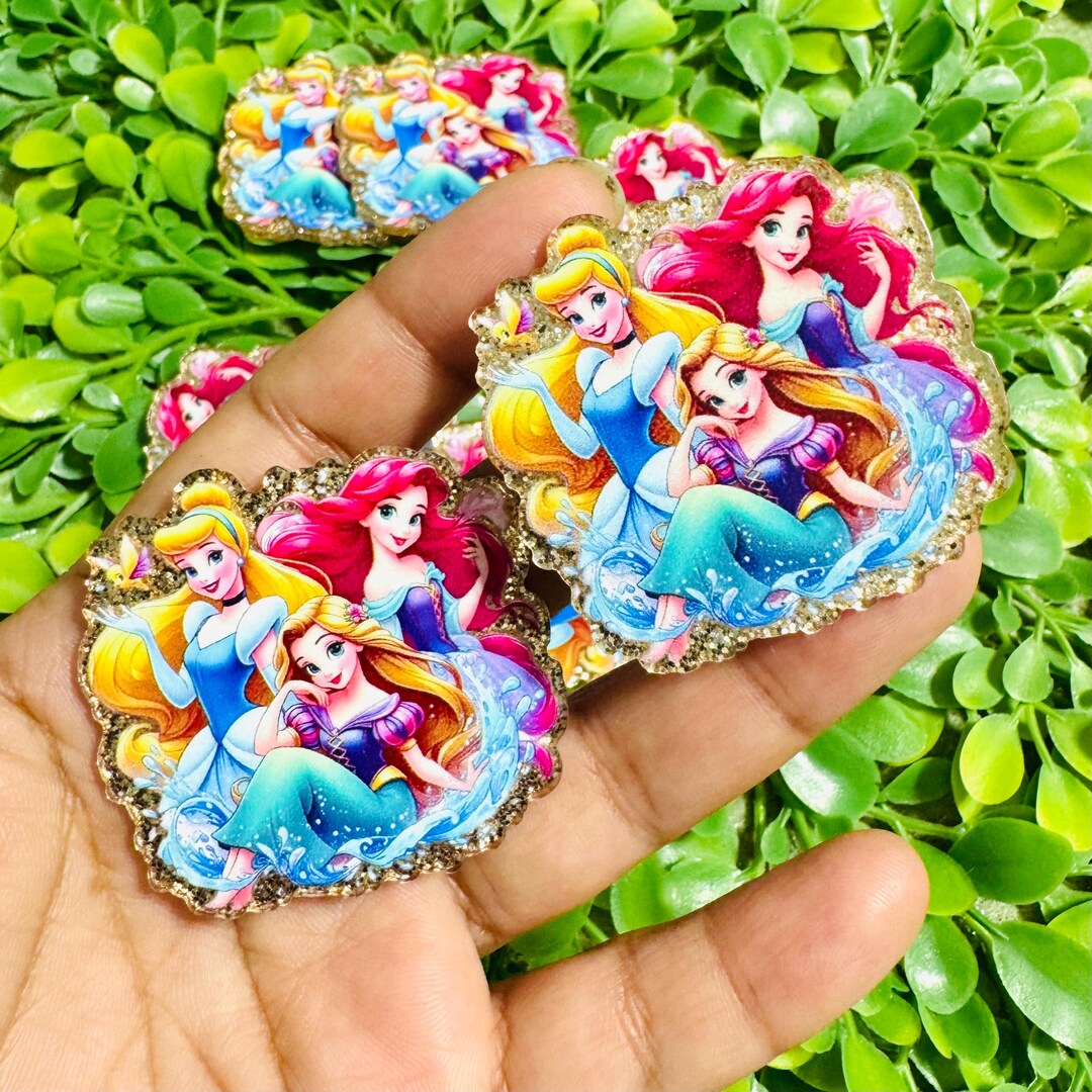 Princesses Flatback: Set/2 All Princesses Flatback, Fairytale Flatback ...