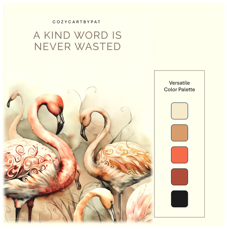 Flamingo Wall Art Printable | Home Decor (digital Download) - Etsy