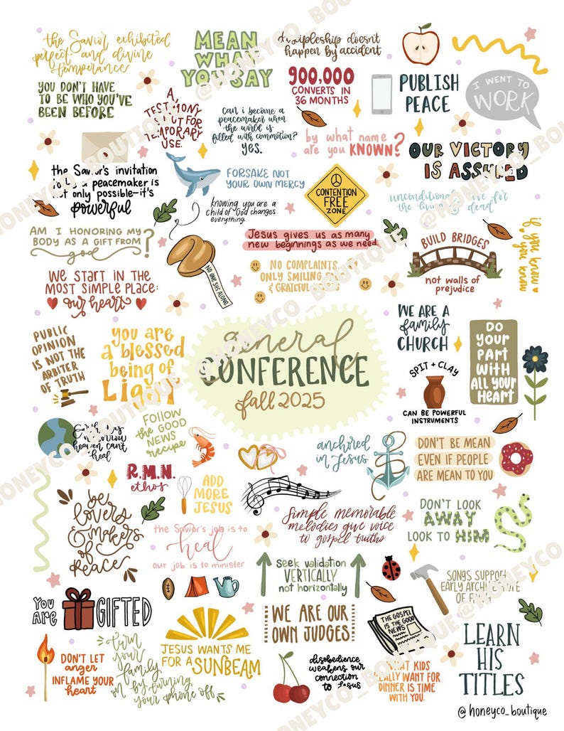 Fall 2025 General Conference Notes - Etsy